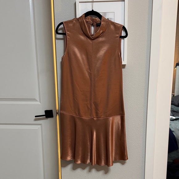 rag & bone | Dresses | Rag Bone Shimmering Copper Mini Dress | Poshmark